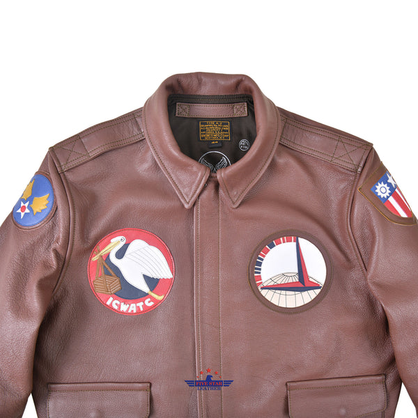 Fivestar Leather Type A2 Bronco Military Flight Real Goatskin Leather
