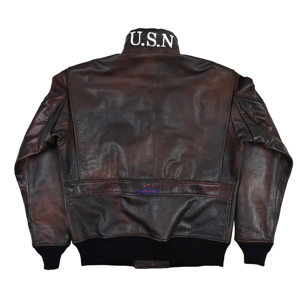 Men G1-55J14 NAVAL FLIGHT JACKET USN DISTRESSED LEATHER – Fivestar Leather