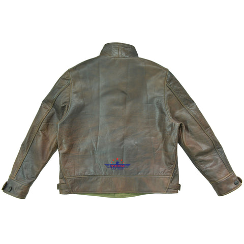 MEN'S REPRO 1930'S VINTAGE COSSACK REAL BLACK STEERHIDE LEATHER JACKET ...