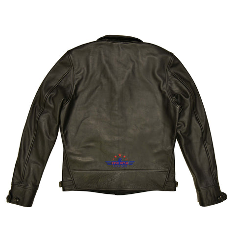 Men's Repro 1930s Vintage Cossack Real Steer hide Leather Jacket Russe ...