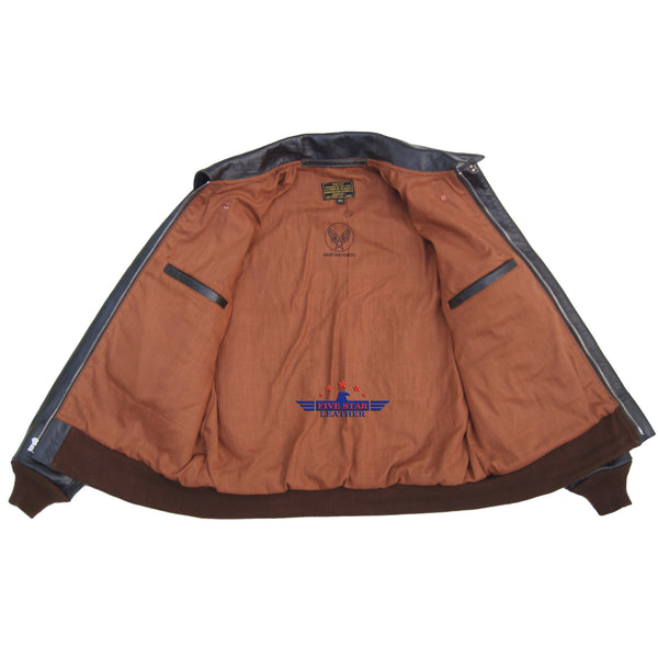 Men A2 Repro David D. Doniger Type Military Flight Real Horsehide Leat ...