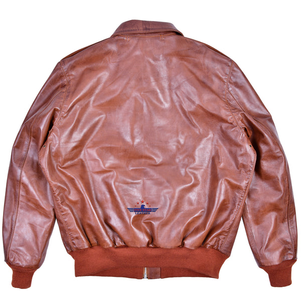 Men A2 Real Leather Aviator Pilot Jacket Bomber Air force Military Rus ...