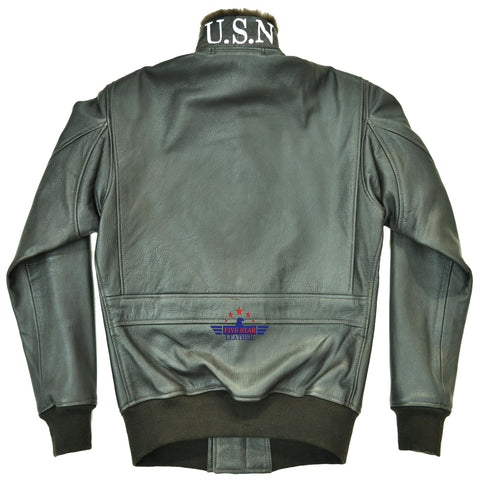 Men G1-55J14 NAVAL FLIGHT JACKET USN DISTRESSED LEATHER – Fivestar Leather
