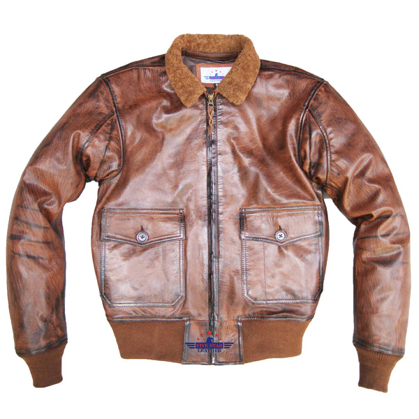 Flight G1 Bomber Naval Flying Men Jacket USN Goatskin Leather Furnitur ...