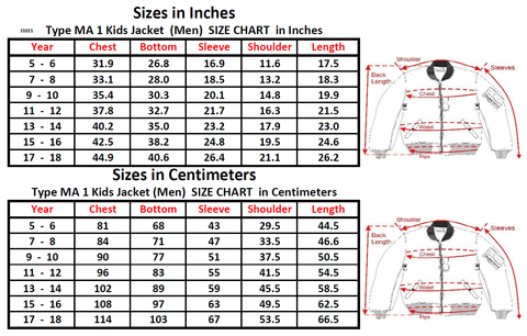 Kids Type B3 Sheepskin Leather Bomber Flight Jacket Seal Brown ...