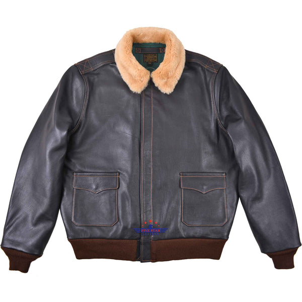 FiveStar Leather - Type A2 Winterized Repro Military Flight Jacket Rea ...